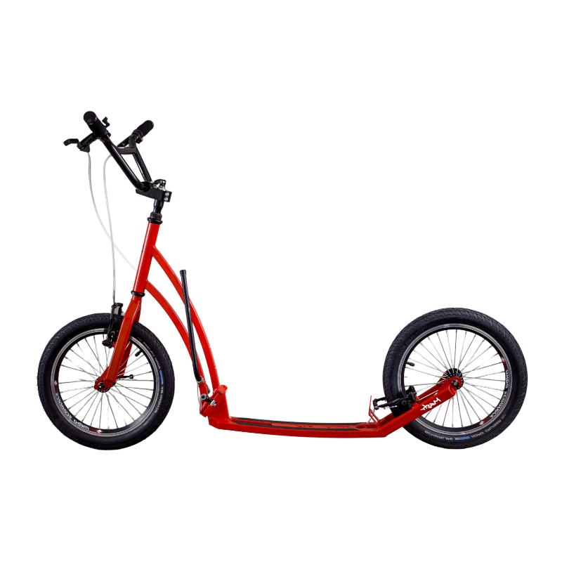 MIBO MASTR FOLDING - Red - Scooters Mart